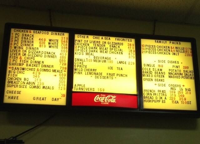 Chic-a-Sea Menu, Menu for Chic-a-Sea, Hampton, Hampton Roads ...