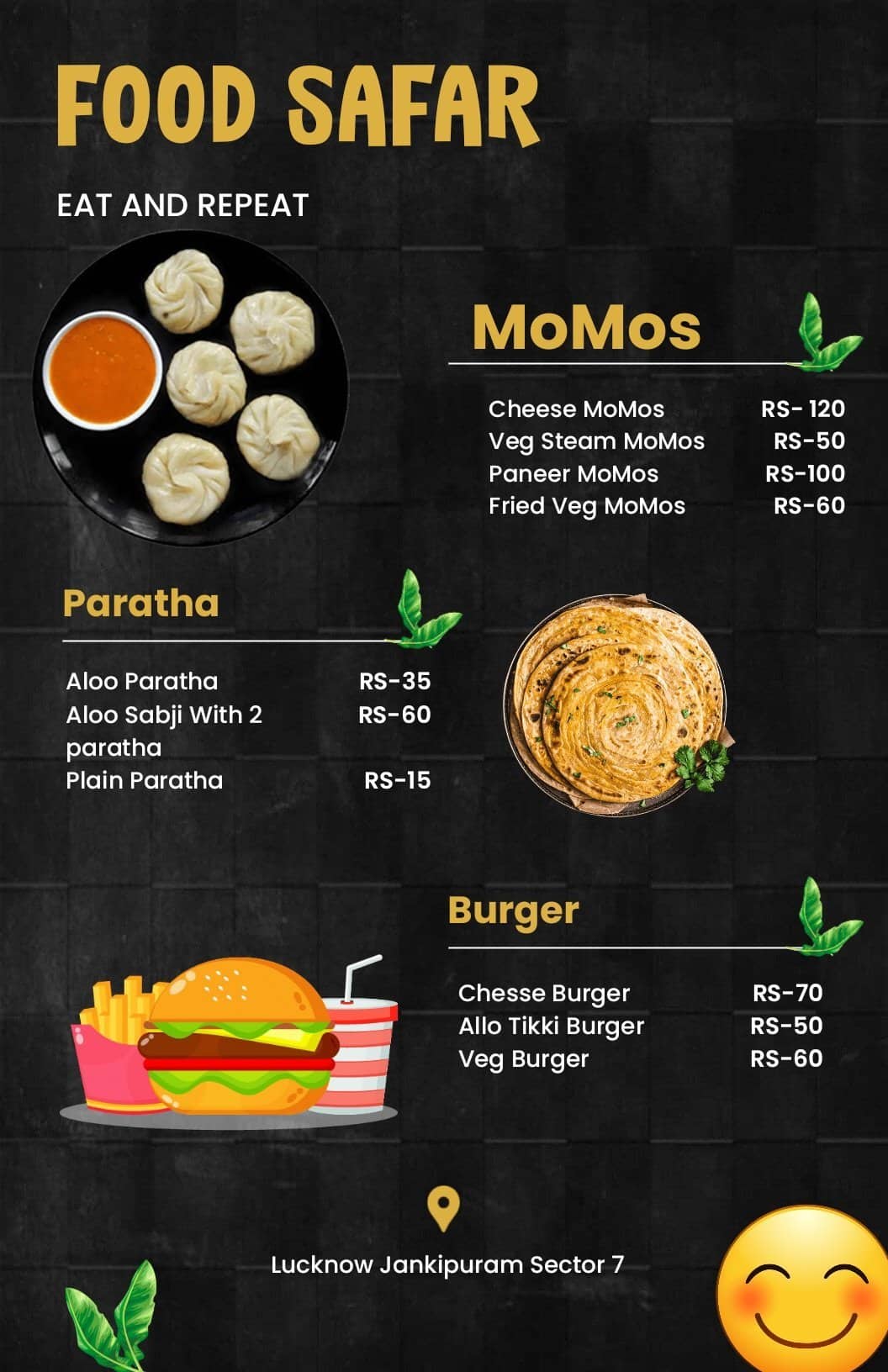 Menu of Food Safar, Aliganj, Lucknow