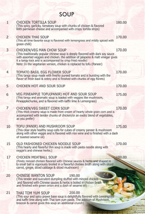 Menu of CIT Cafe, Entally, Kolkata