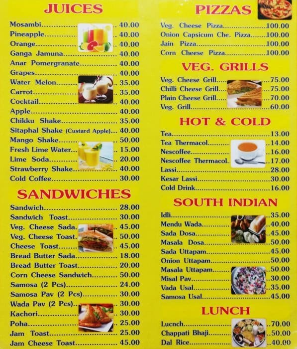 Vashi Juice Corner Menu, Menu for Vashi Juice Corner, Vashi, Navi ...