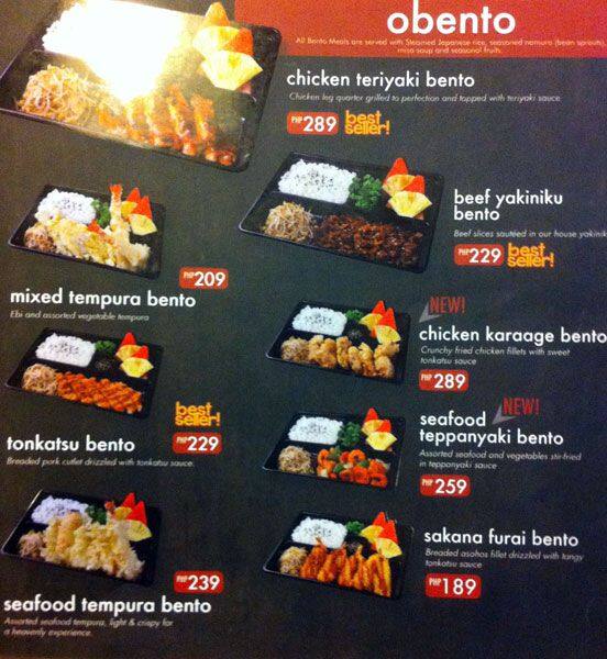 Carta del restaurante Kitaro, Makati, H227+C54
