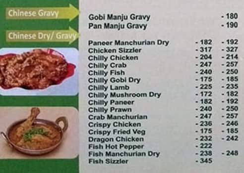 Menu at Madurai Kannappar Mess Maduravoyal, Chennai, Chennai