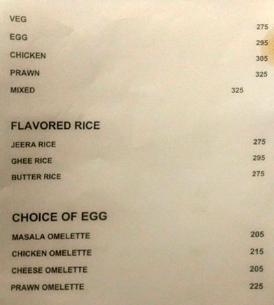 Menu at Evoke Bistro Bar And Grill, Chennai