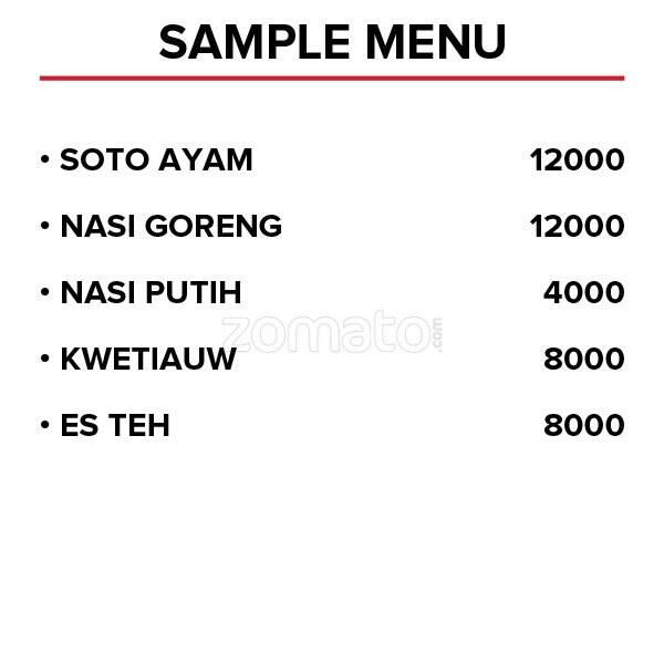 Menu at RM. Palmerah restaurant, West Jakarta, Jl. Palmerah Barat No.80 4