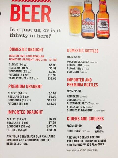 Boston Pizza, Barrhaven, Ottawa - Urbanspoon/Zomato