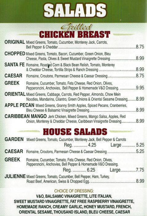 Menu at The Patio BBQ, Orland Park, W 159th St