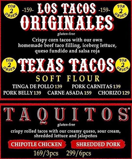 Menu at Red Lizard - SM City Cebu restaurant, Cebu City, 3/F