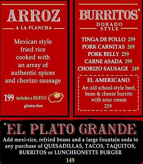 Menu at Red Lizard - SM City Cebu restaurant, Cebu City, 3/F