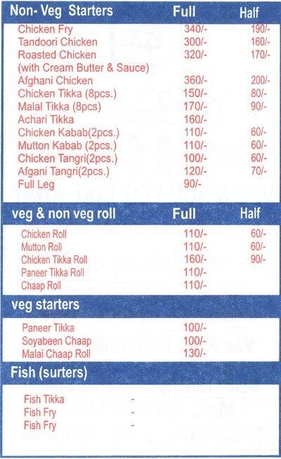 Bedi's Kabab Corner Menu, Menu for Bedi's Kabab Corner, Dilshad Garden ...
