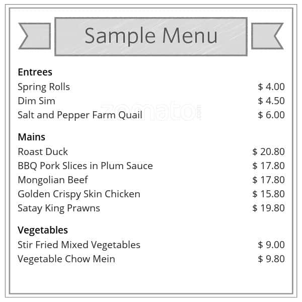 Menu at GABBA KEBAB restaurant, Woolloongabba