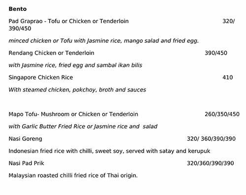 Menu at Pep Asia - Wok And Grill, Chennai