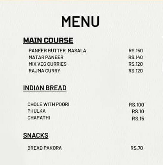 Menu of Ls Foods, ECIL, Secunderabad