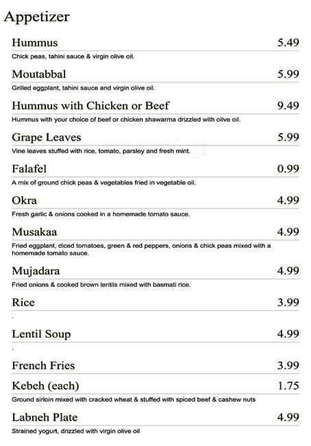 Paramount Fine Foods Menu, Menu for Paramount Fine Foods, Mississauga ...