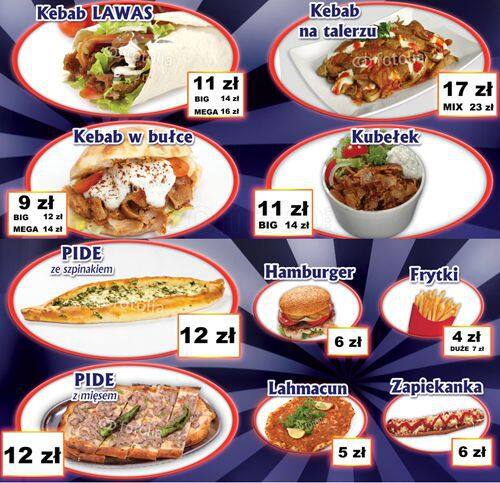 Menu at Nazar, Katowice, Krzywa 9