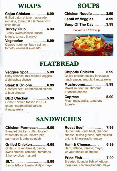 Menu at The red taco spot cafe, New York City, 40-05 Skillman Ave