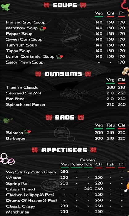 Menu of Meraki, Ulwe, Navi Mumbai