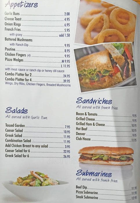 Menu at Triple 8 Pizza Northwest Regina restaurant, Regina, Stockton St