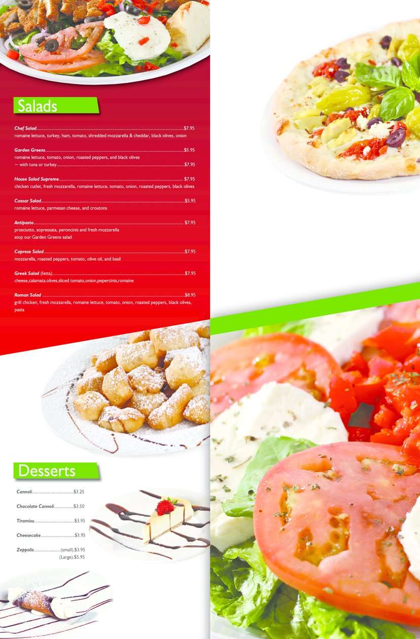 Menu at Vito's Gourmet Pizza pizzeria, Plantation