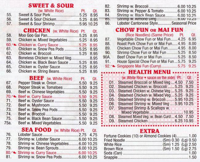 Menu at Finest Ever Luck restaurant, New York City