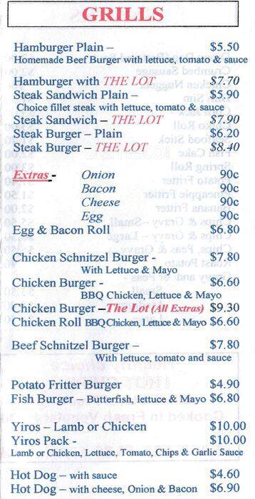 Menu at Valley View Chicken & Seafood restaurant, Valley View