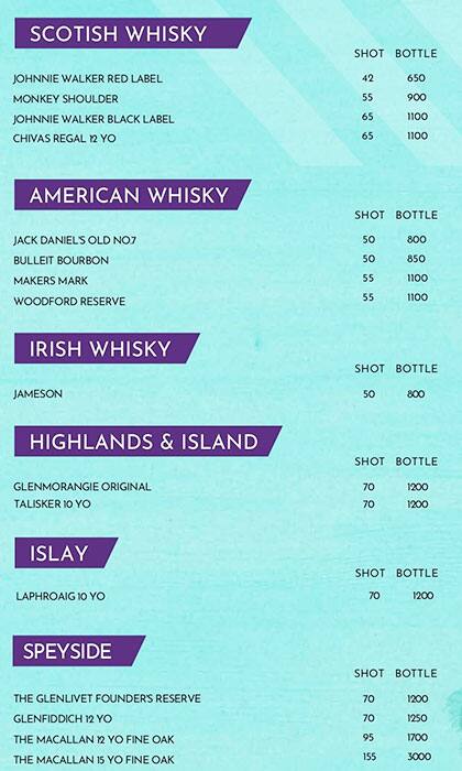 Menu at Malibu Deck - Pool Bar, Dubai