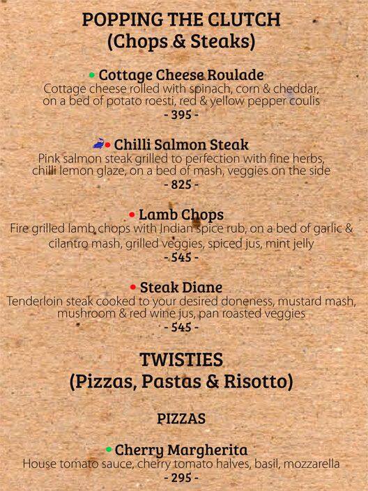 Menu at Cafe Torque, New Delhi, 4