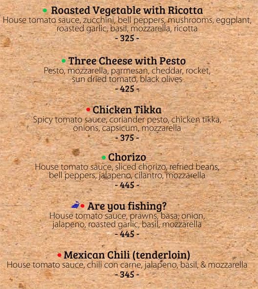 Menu at Cafe Torque, New Delhi, 4