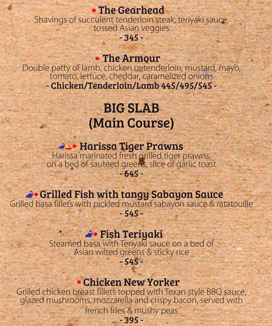 Menu at Cafe Torque, New Delhi, 4