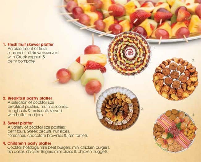 Menu at Fournos Bakery, Pretoria