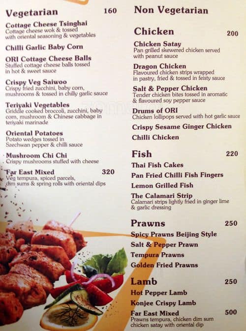 Ori - The HQ Menu, Menu for Ori - The HQ, Vasco, Goa - Zomato