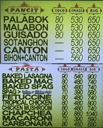 Susie's Cuisine Menu, Menu for Susie's Cuisine, Tomas Morato, Quezon ...