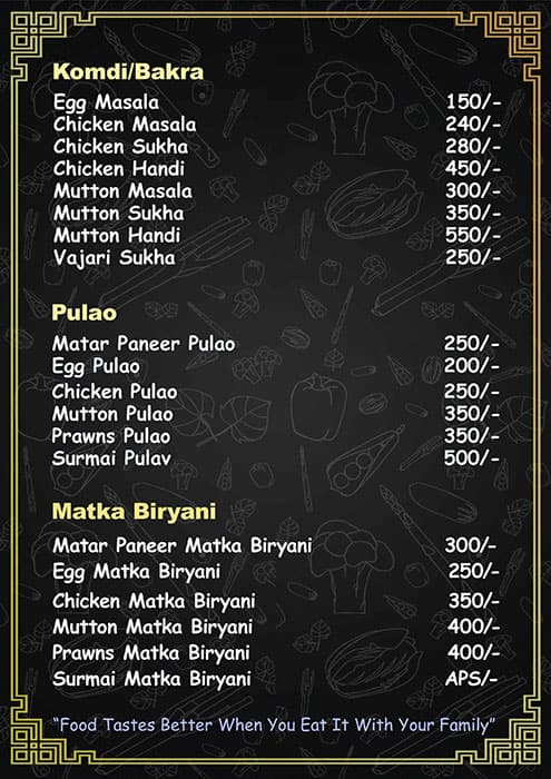 Menu at Maasoli Lunch Home(Byculla), Mumbai, 2nd