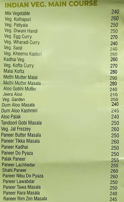 Menu of Biryani Mania, Ayodhya Nagar, Nagpur