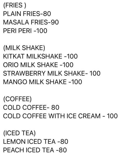 Menu of Gokul Restaurant Cafe, Kothrud, Pune