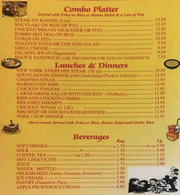 Menu at Flame Bar & Grill, Toronto