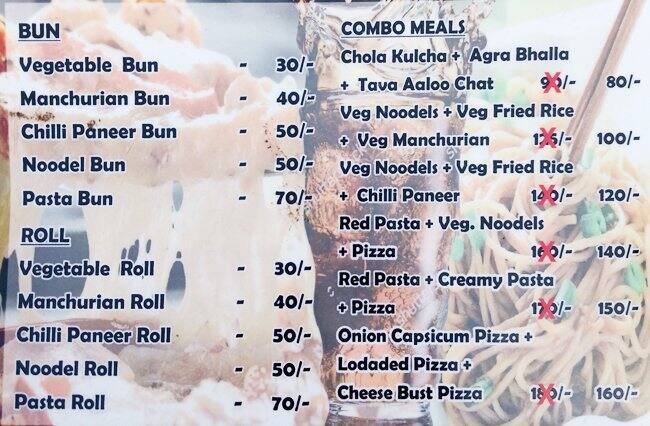 Menu at IFC (Indori Food Corner), Indore, Rajat Jayanti Complex