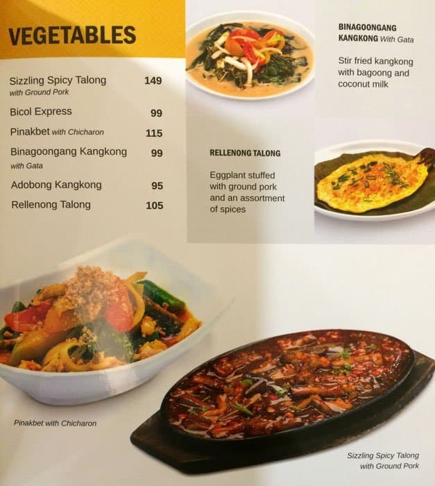 Menu at Chika-an Sa Cebu restaurant, Cebu City, 42 Salinas Dr