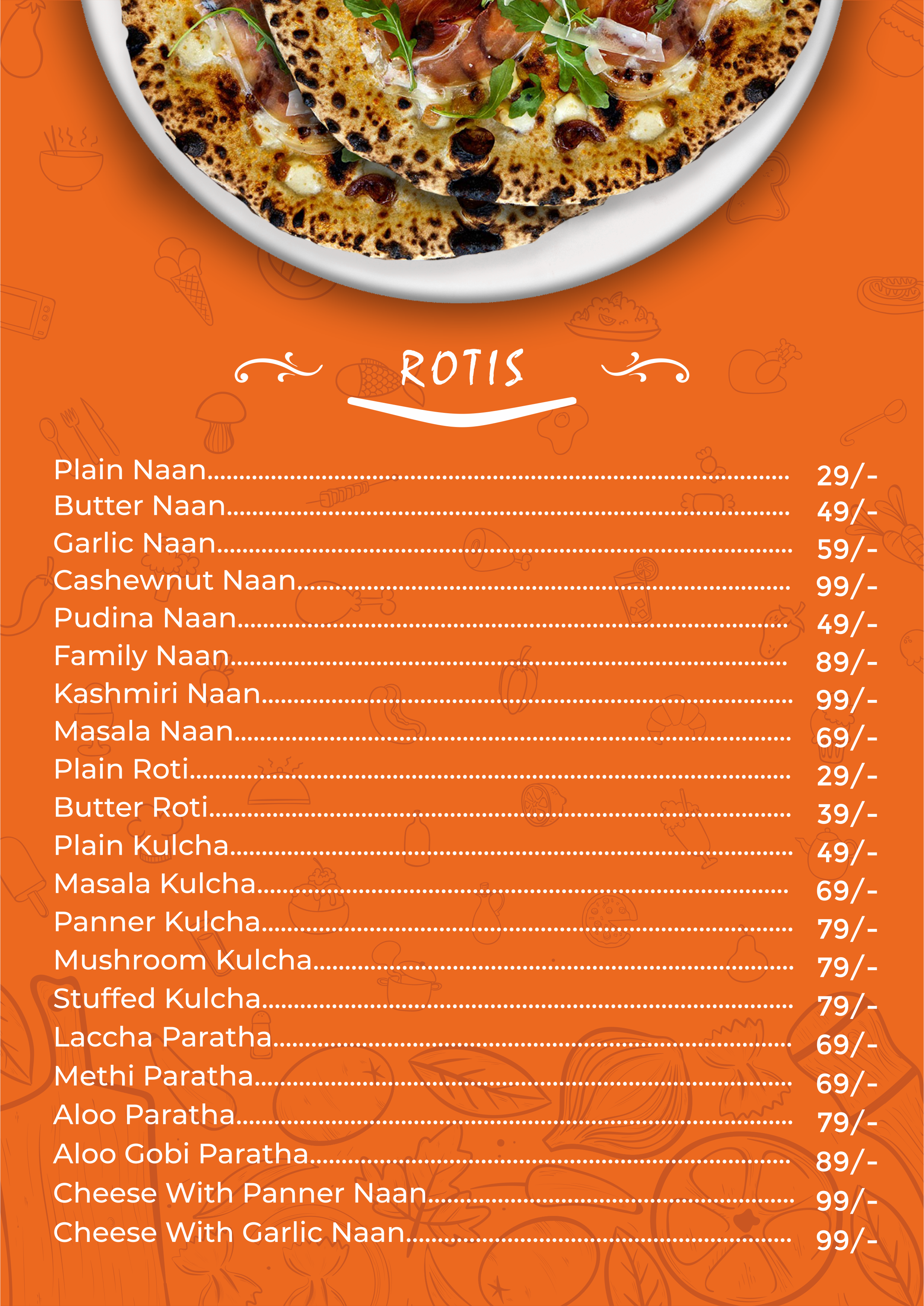 Menu at Ghee Biryani, Bengaluru