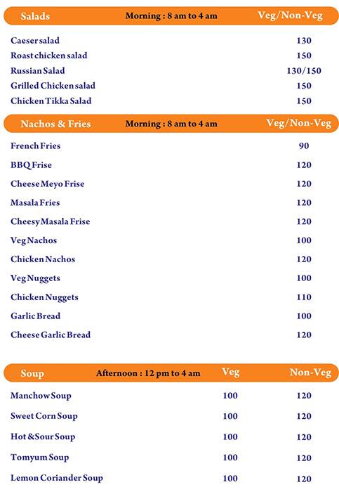 Menu at Cafe Chill And Grill, Pune, Shop 13