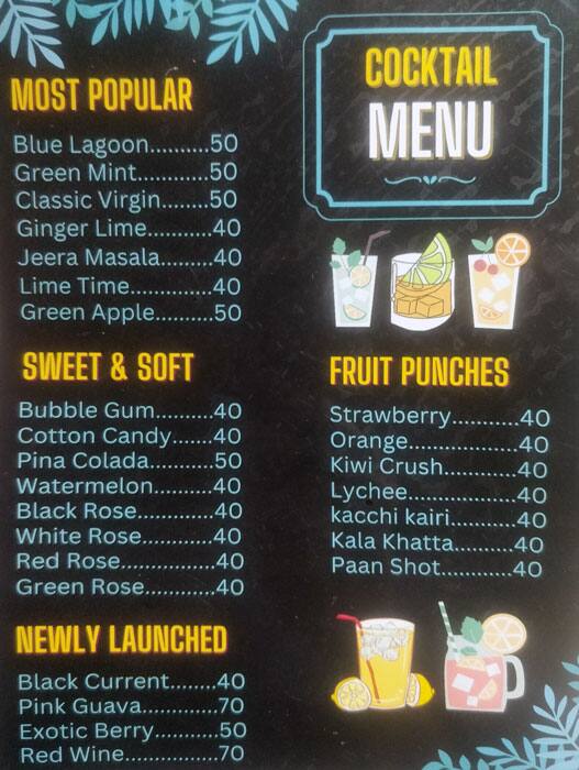 Menu of Dark Knight, Kalyan, Thane