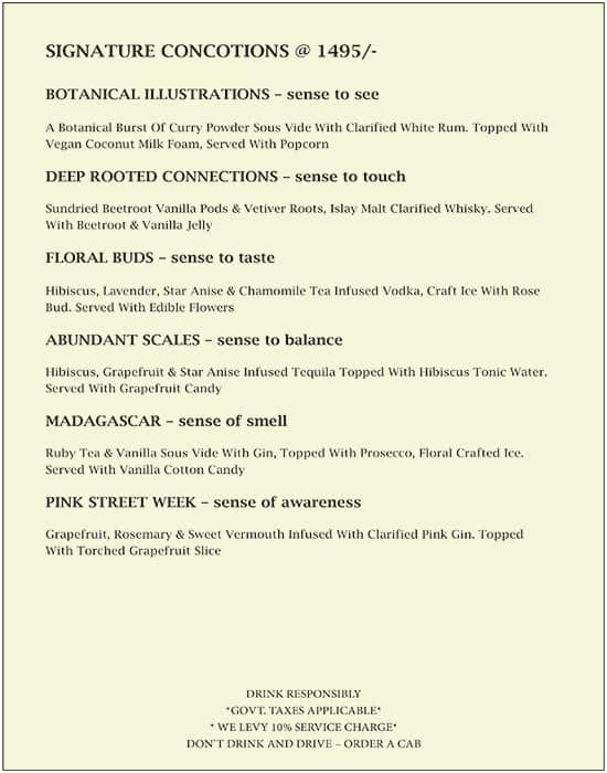 Menu of Akra, Lajpat Nagar 3, New Delhi