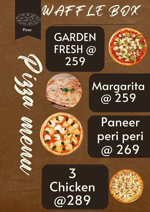 Menu of Waffle Box, Sector 8, Dwarka, New Delhi