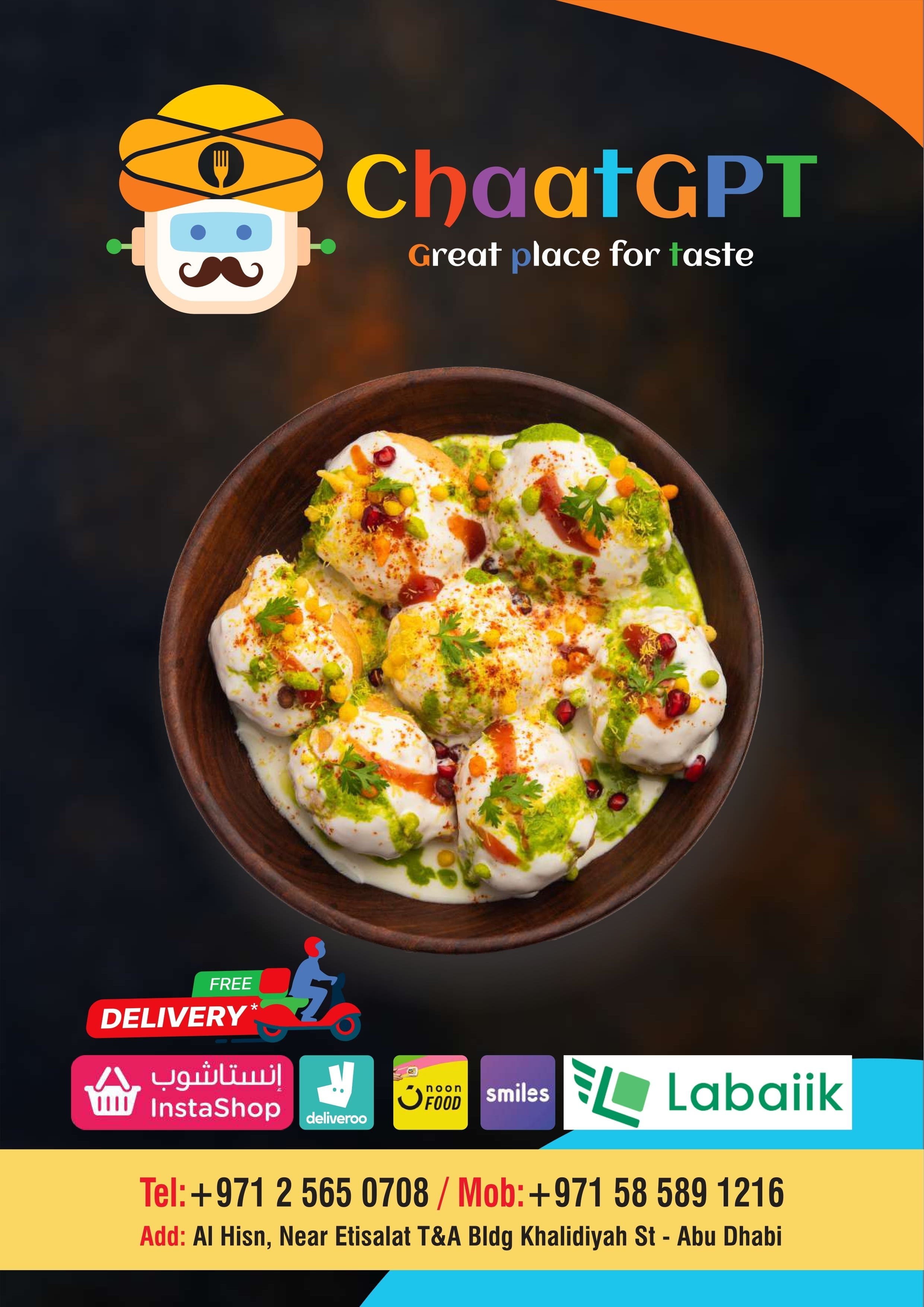 Menu of Chaat GPT Cafeteria, Al Khalidiya, Abu Dhabi