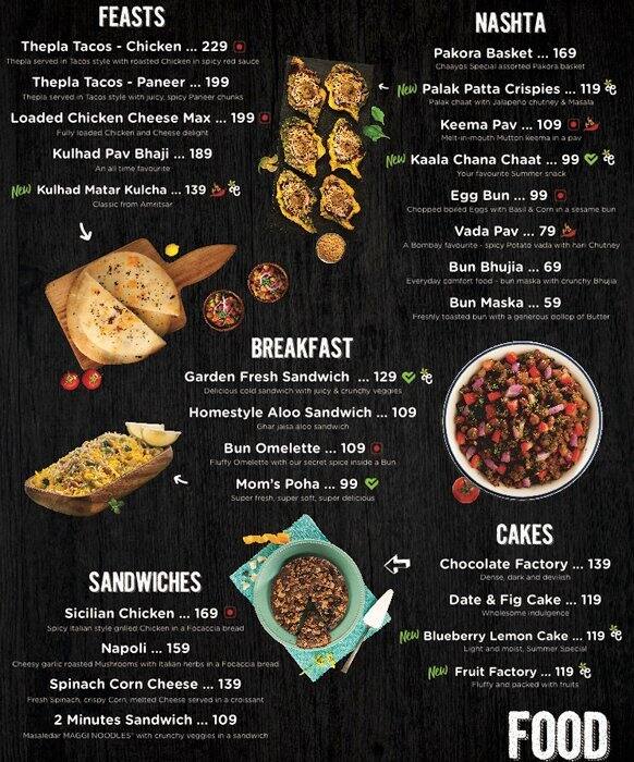 Menu at Chaayos Cafe Sector 127, Noida, IHDP