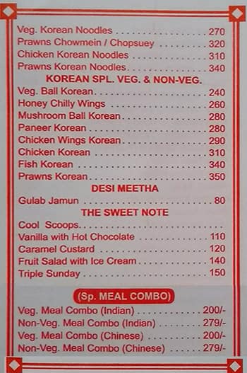 Menu at Lokal 709, Navi Mumbai