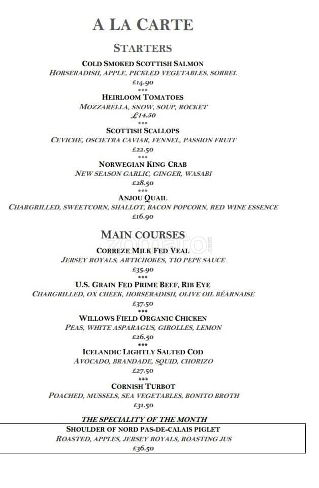 Texture - Doubletree by Hilton Menu - Zomato UK