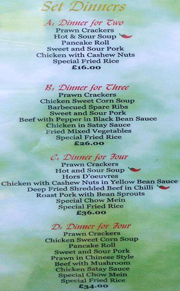 Carta de comida rápida Local Friends, Londres, 102 Salmon Ln