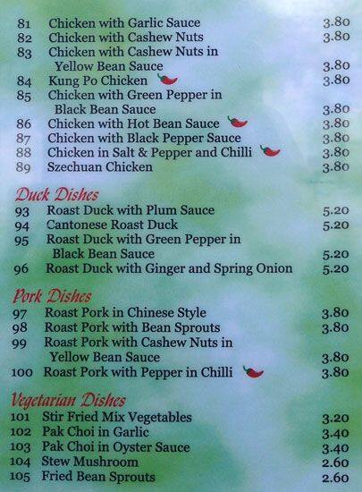 Carta de comida rápida Local Friends, Londres, 102 Salmon Ln