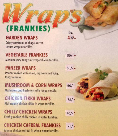 Menu at Goody Land, Vasco da Gama, Hotel La Paz Building