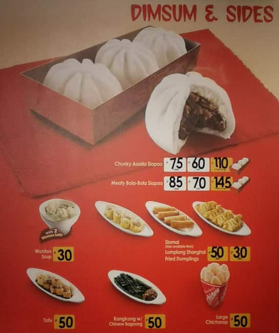 Menu at Chowking fast food, Manila, Level 1, Times Plaza Building, UN ...